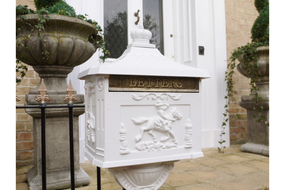 Aluminium Post Box White