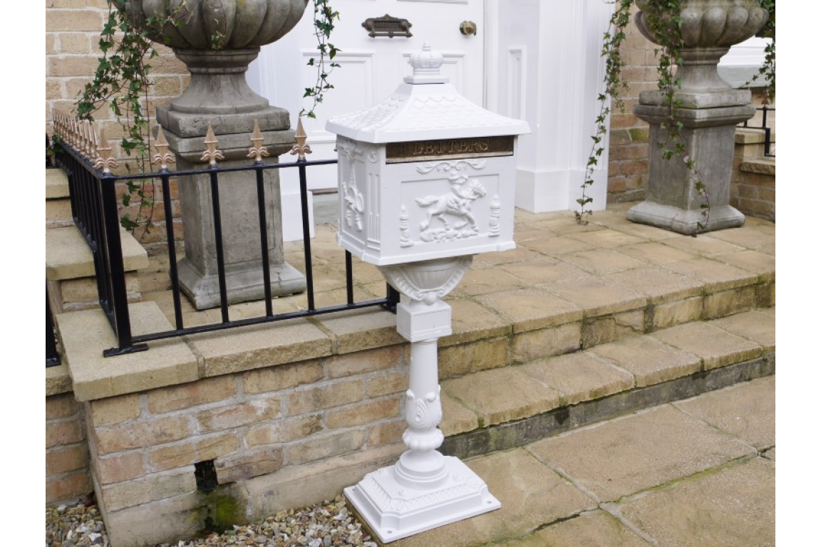 Aluminium Post Box White