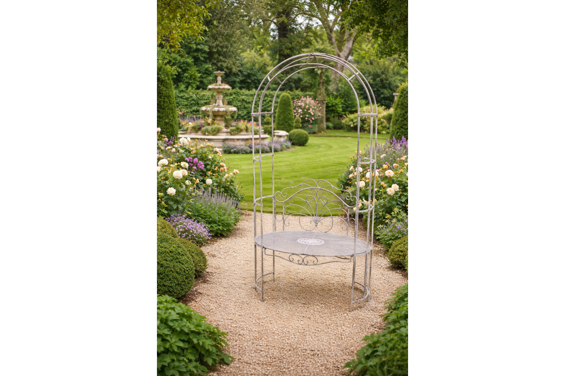Antique Grey Arch & Seat