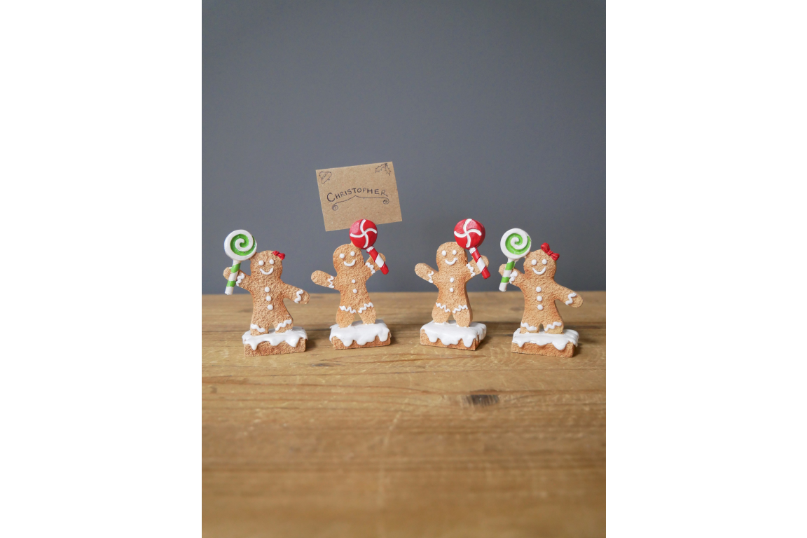 Gingerbread Man Name Card Holders