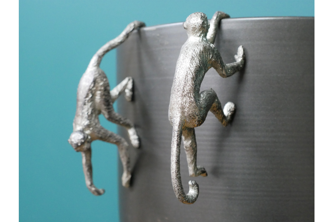 Set Of 2 Monkey Pot Hangers