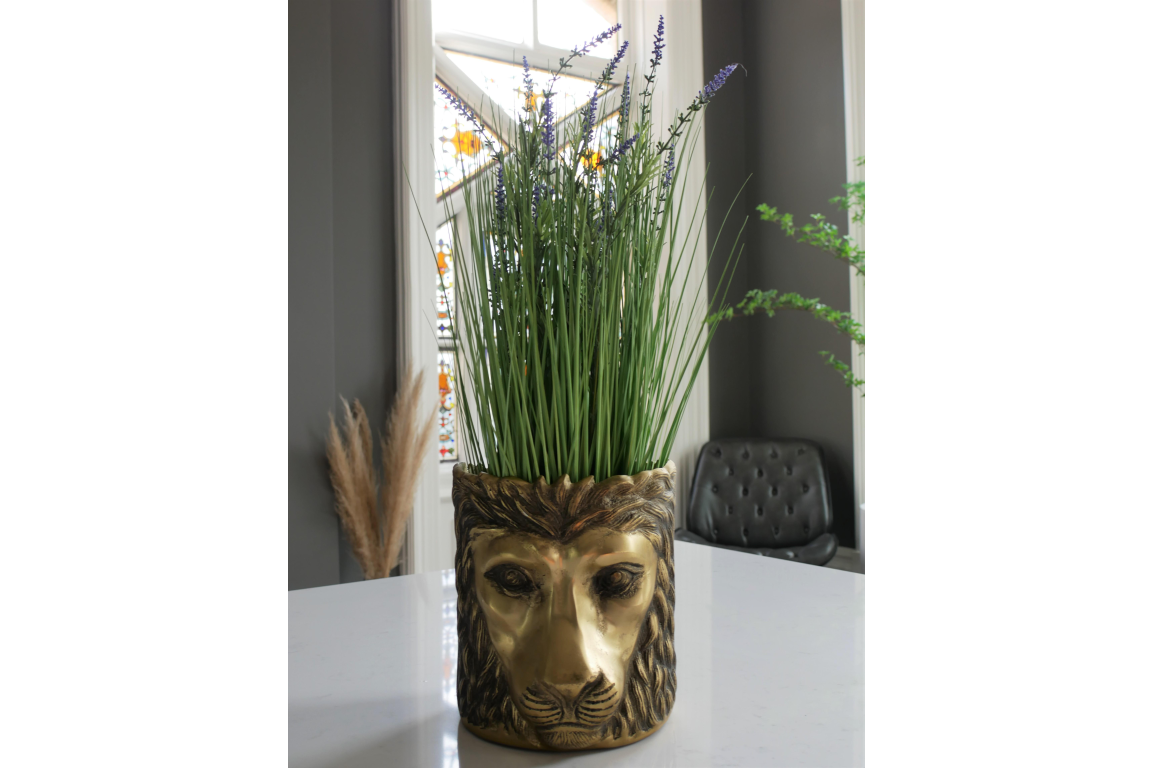 Lion Head Planter / Ice Bucket