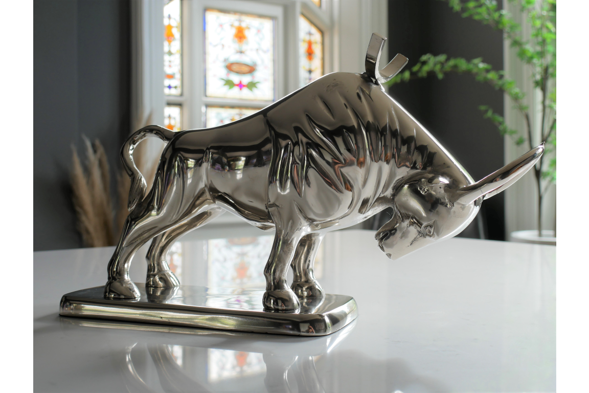 Aluminum Bull Bottle Holder With Base