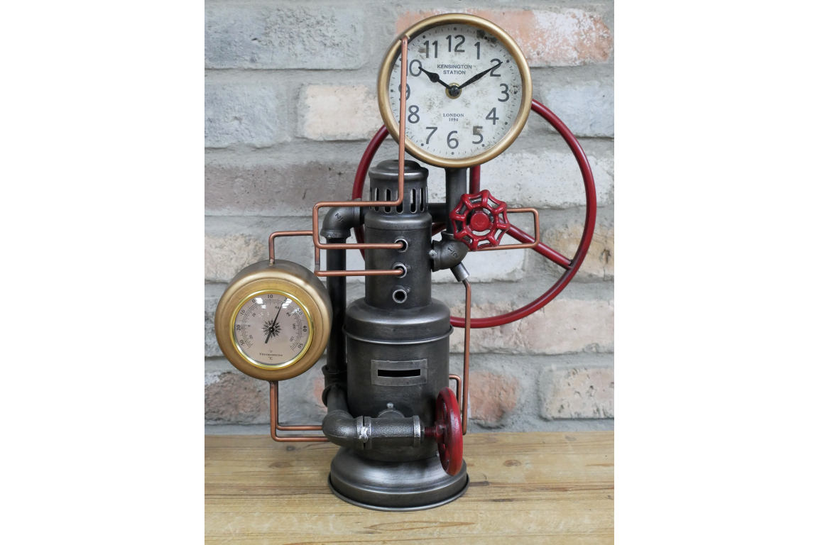 Pipe Clock / Coin Bank