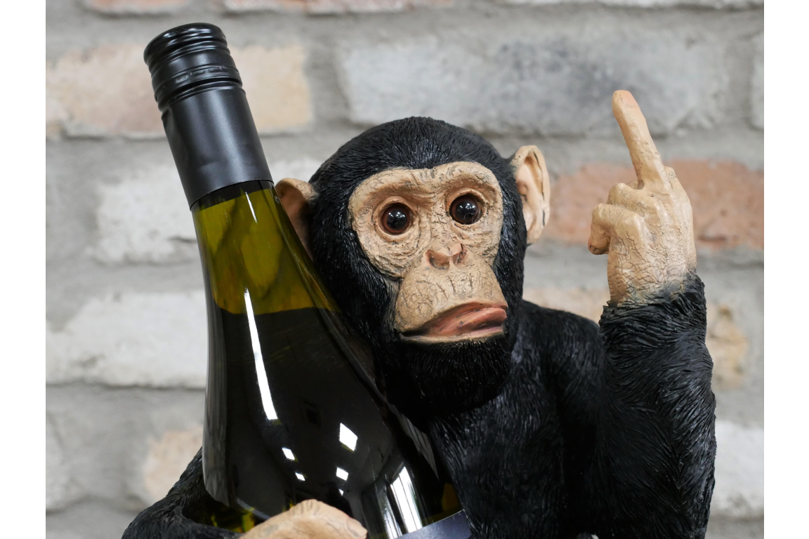 Up Yours Monkey Wine Holder